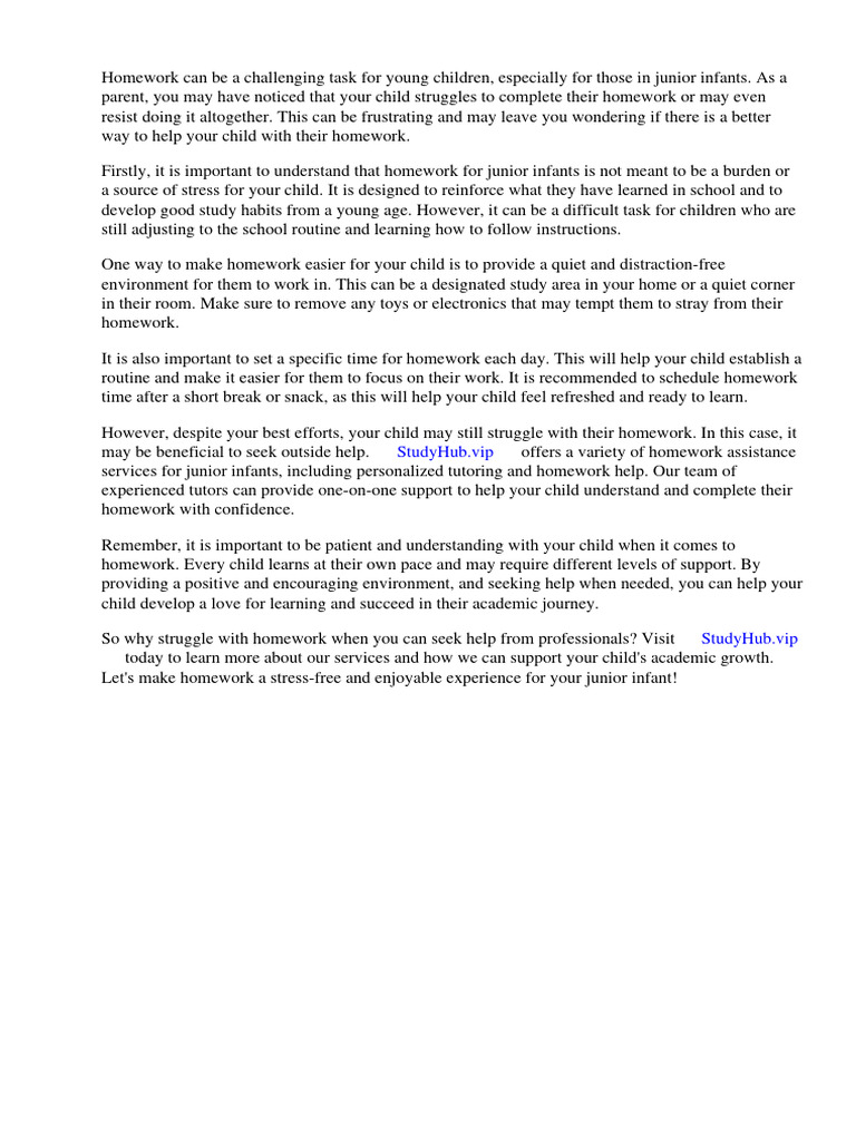 Homework Junior Infants | PDF | Worksheet | Homework