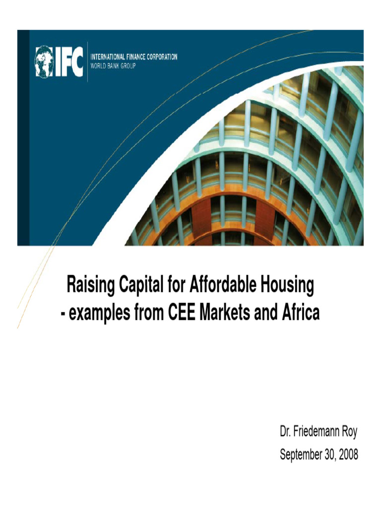 Friedemann Roy - Raising Capital For Affordable Housing | PDF ...