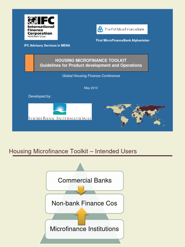 IFC Advisory - HOUSING MICROFINANCE TOOLKIT | Download Free PDF | Microfinance | Loans