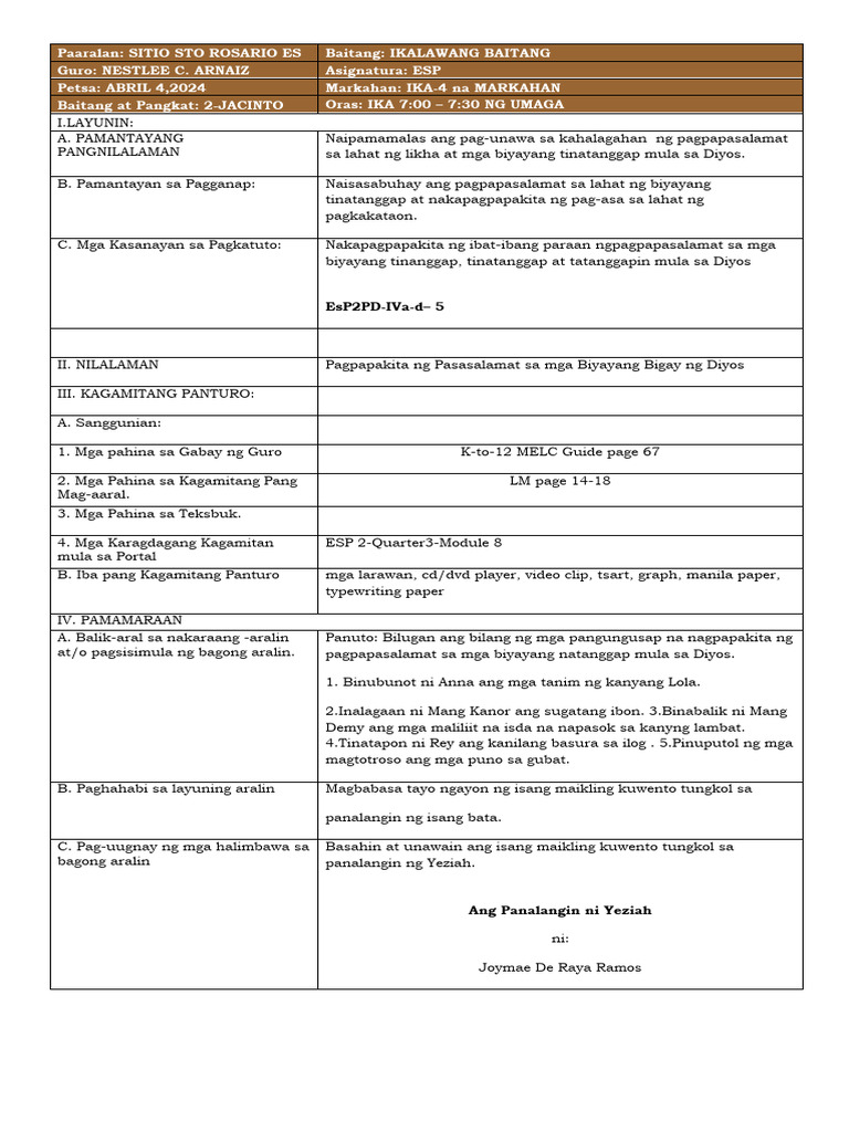 Q4 DLP Week 1.4 | PDF