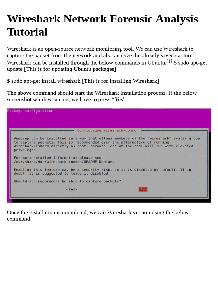 Wireshark Network Forensic Analysis Tutorial | PDF | Denial Of Service Attack | File Transfer ...