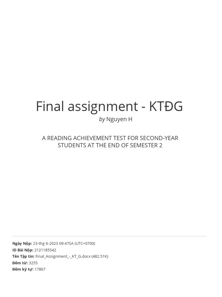 Turnitin Report - KTDG | PDF