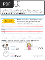 Letrang MM Activity Sheets | PDF