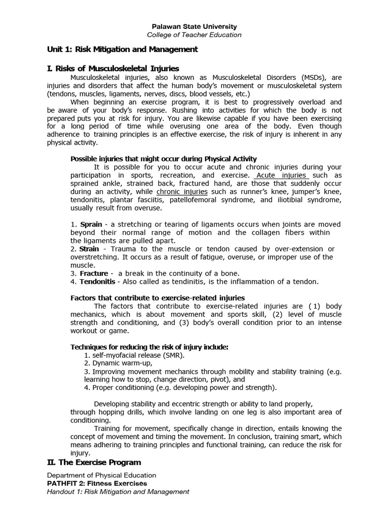 PATHFIT-2-Handout-1 | PDF | Strength Training | Flexibility (Anatomy)