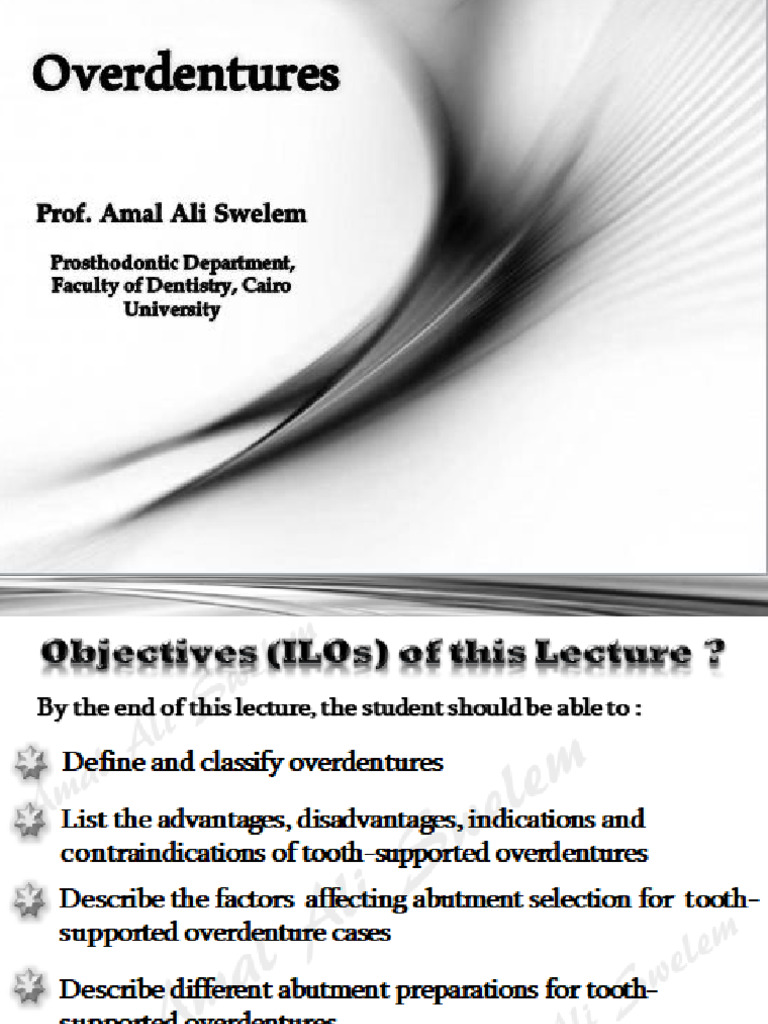 Overdenture Handouts | PDF