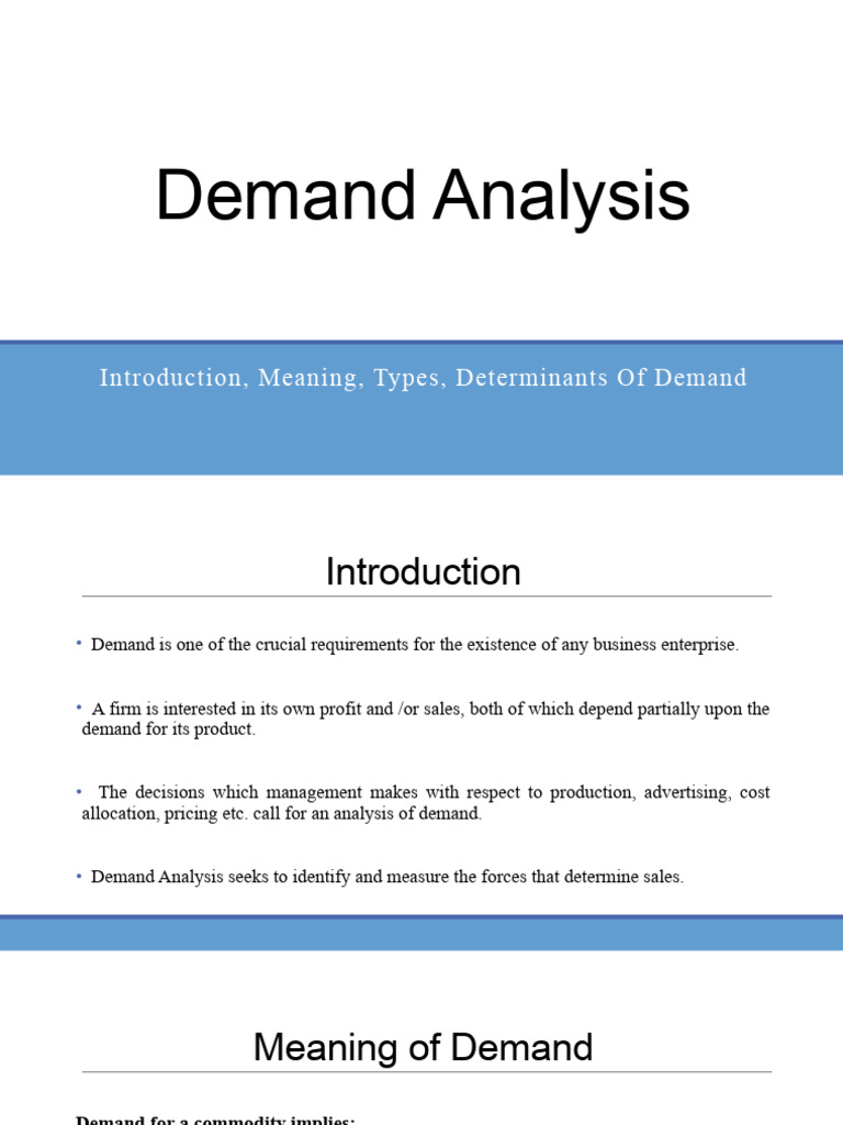 Demand Analysis | PDF | Demand | Demand Curve
