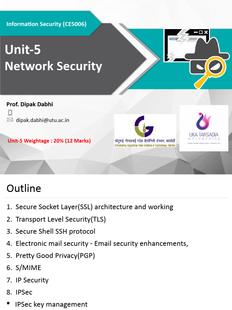 Unit 5 Network Security Pdf Transport Layer Security Secure Shell