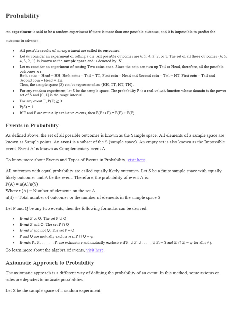 Notes 5 | PDF | Probability | Mathematical Logic