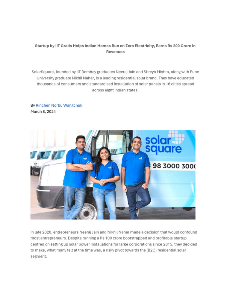 Solar Square | PDF | Solar Panel | Solar Energy