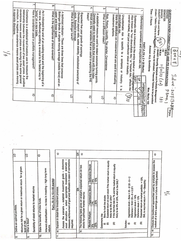 Answer Key Phase - IIi | PDF