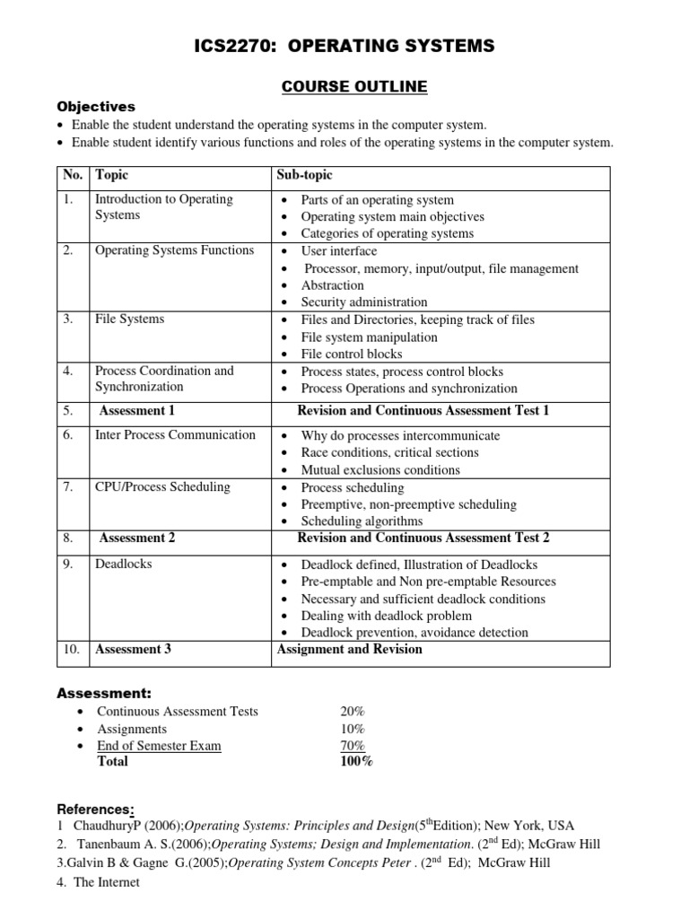 Ics 2270 Os | PDF | Operating System | Computer File