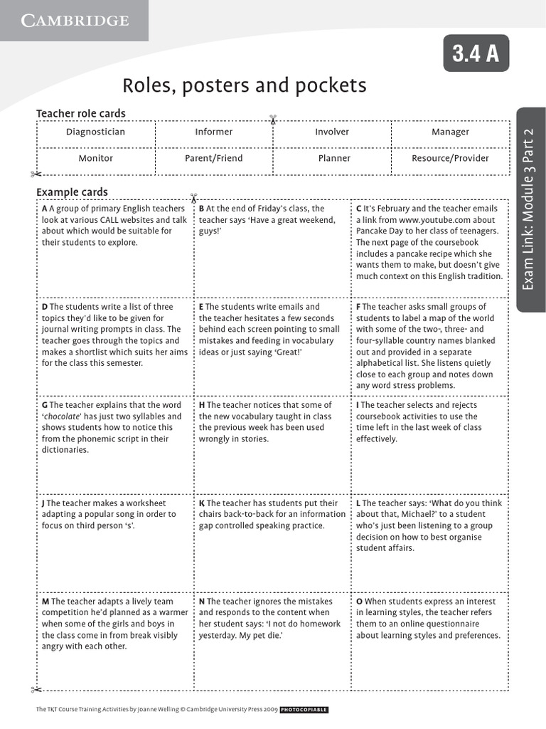 Teachers Roles - Worksheet | PDF | Human Communication | Learning