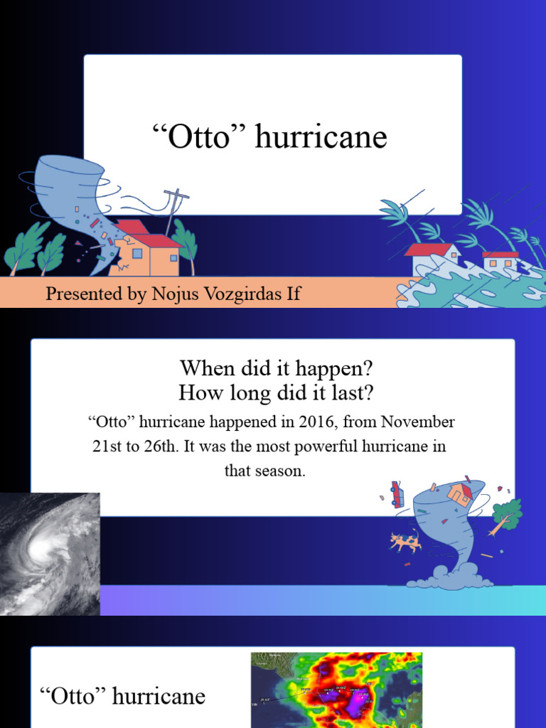 "Otto" Hurricane | PDF | Tropical Cyclones | Weather Events