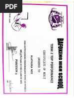 Matric Statement of Results | PDF