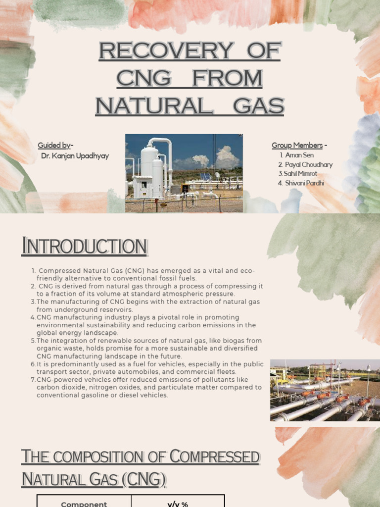 RECOVERY of CNG From Natural Gas | PDF | Natural Gas | Fuels