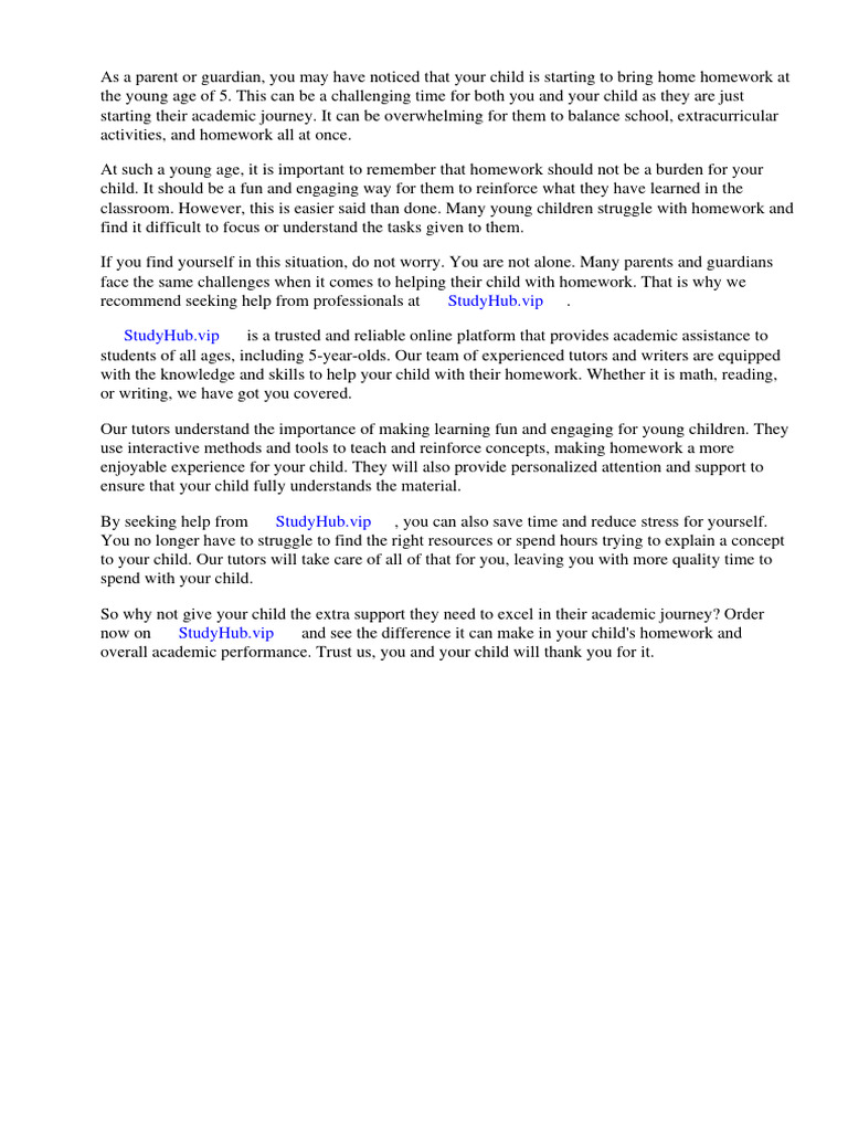 Help With Homework Age 5 | PDF | Homework | Worksheet