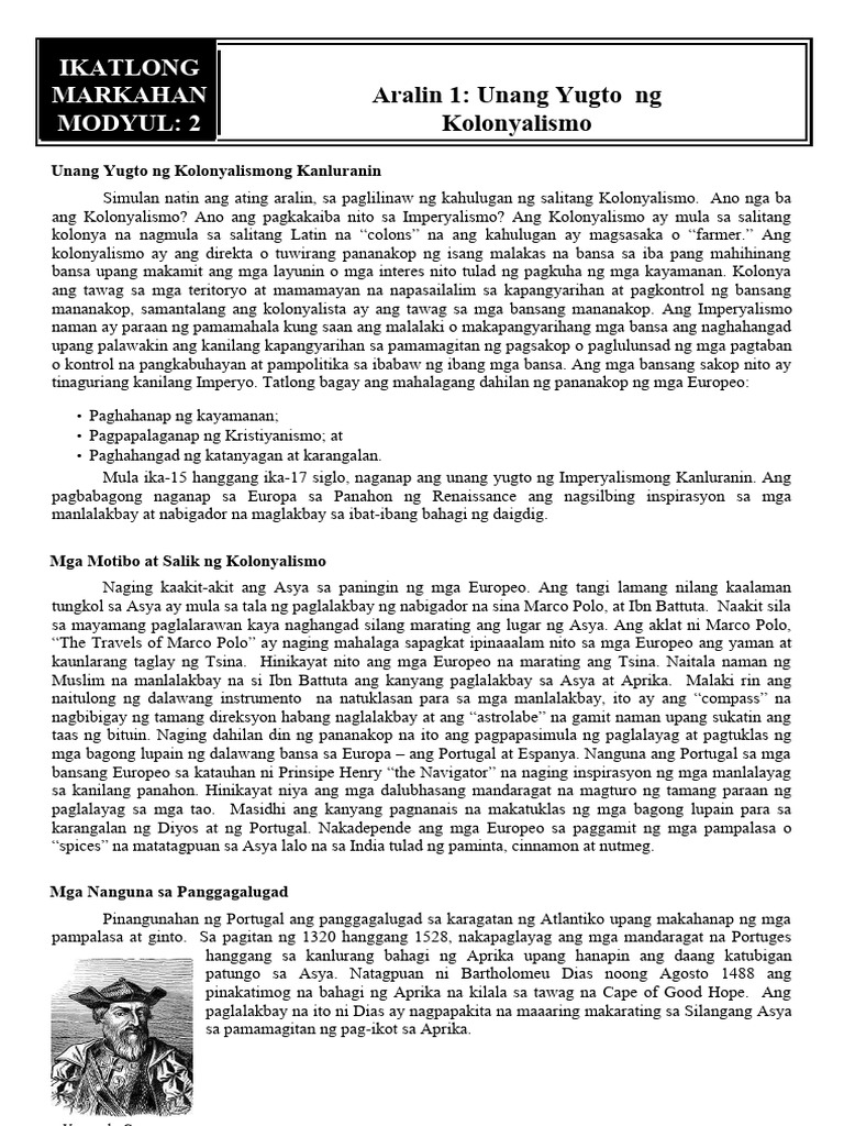 Final AP 8 Q3. Modyul 2 | PDF