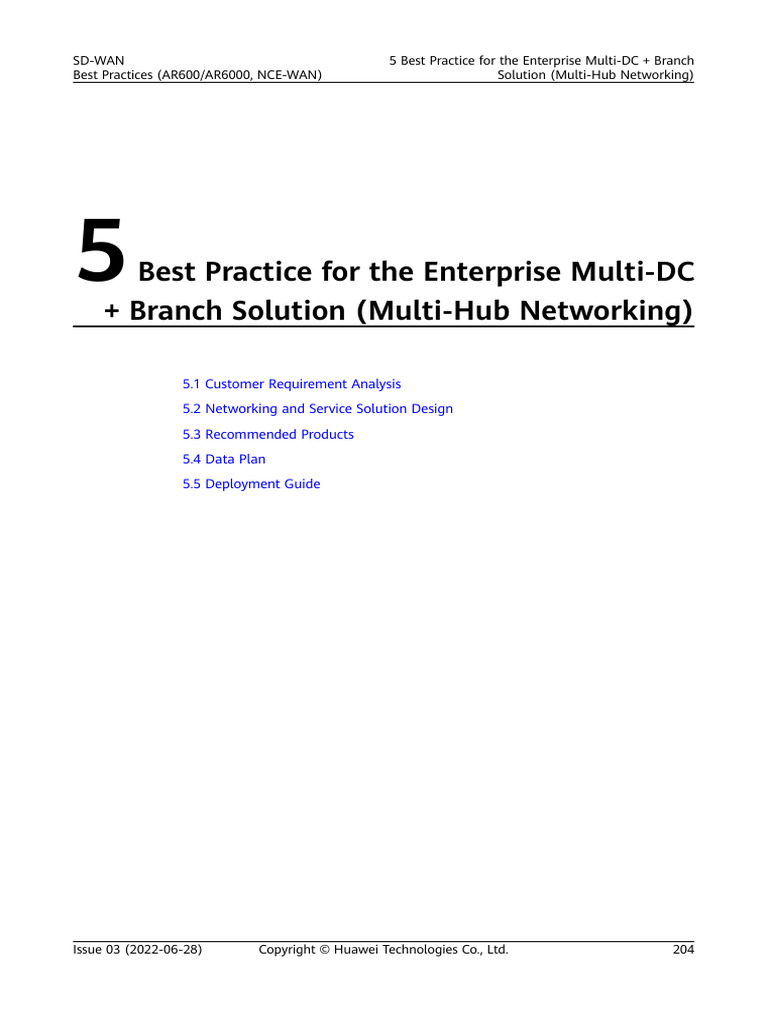 01-05 Best Practice For The Enterprise Multi-DC + Branch Solution ...