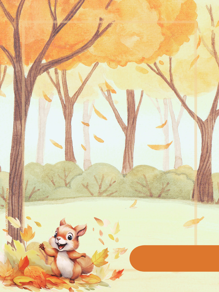 Autumn Squirrels Planner Template 3 | PDF