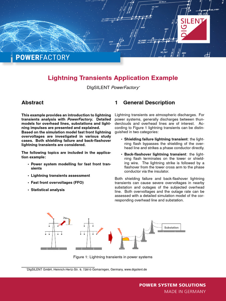 Lightning Transients | PDF | Electrical Substation | Insulator ...
