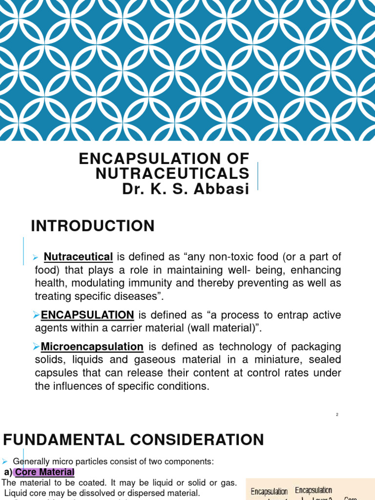 Encapsulation Tech Pdf Extrusion Liposome