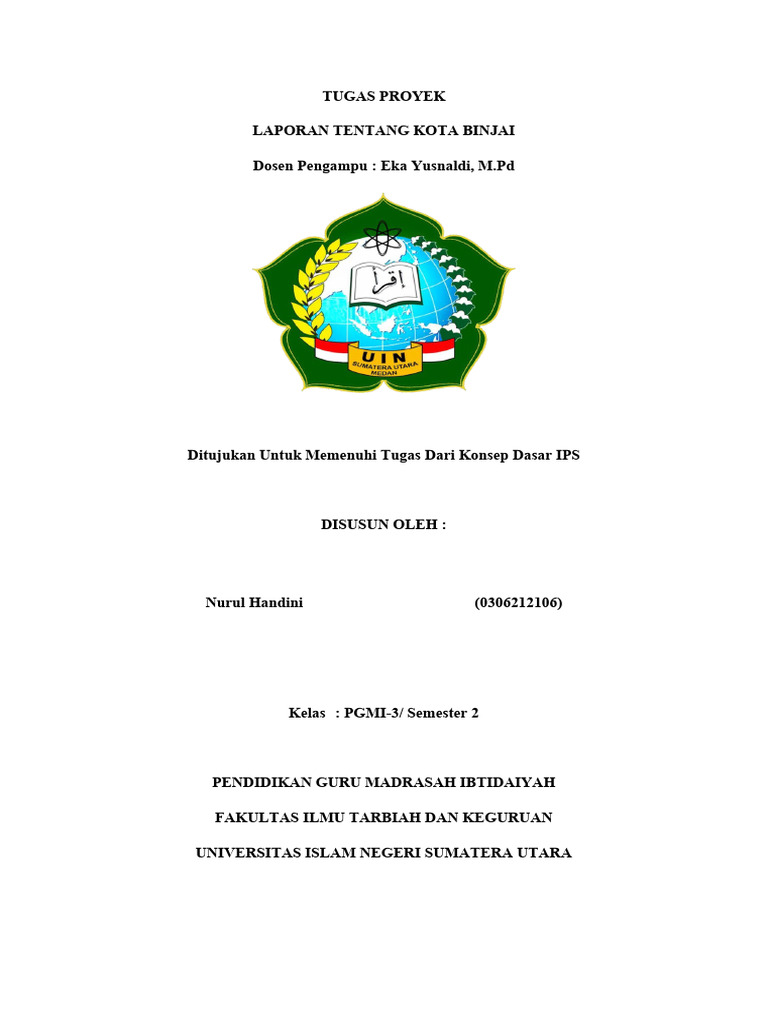 Tugas Proyek Nurul Handini KD Ips | PDF | Ilmu Sosial | Perjalanan