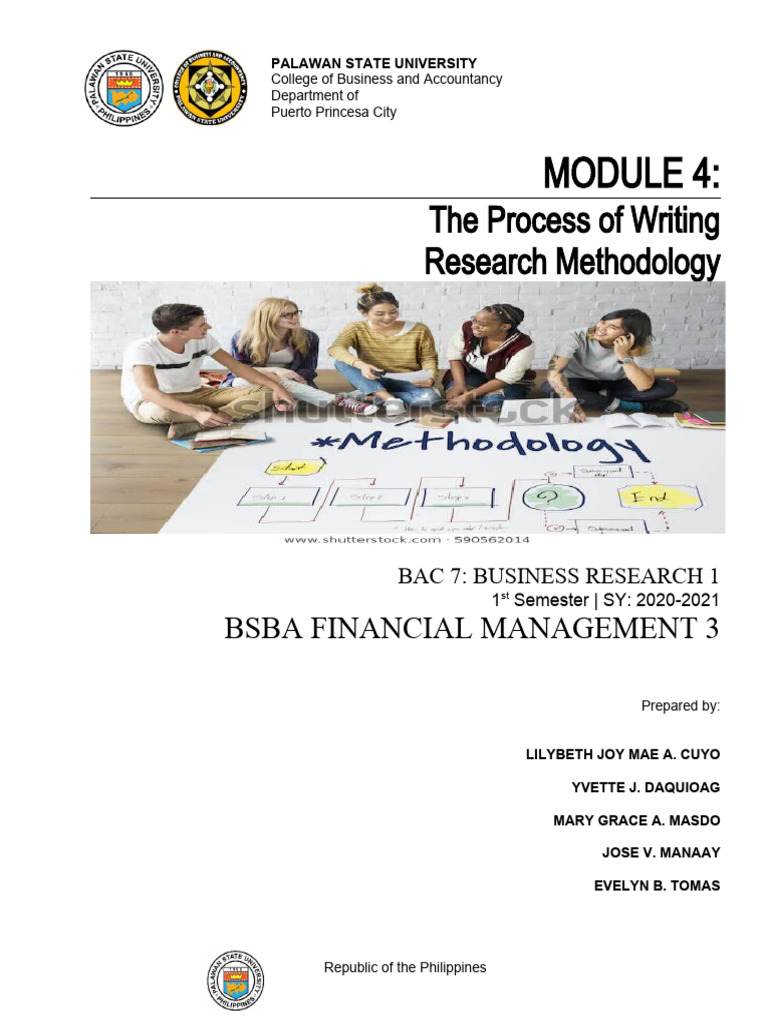 Business Research 1 Module 4 Research Methodology | PDF | Methodology ...