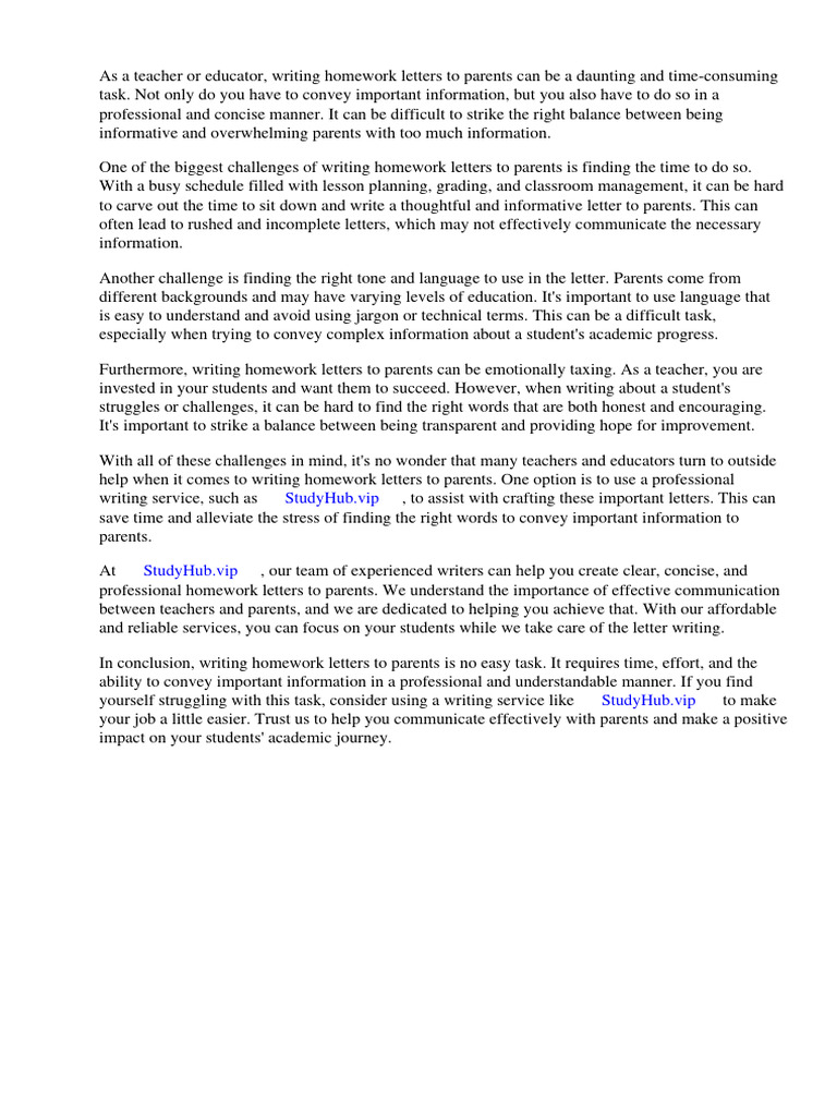 Homework Letters To Parents | PDF | Http Cookie | Preschool