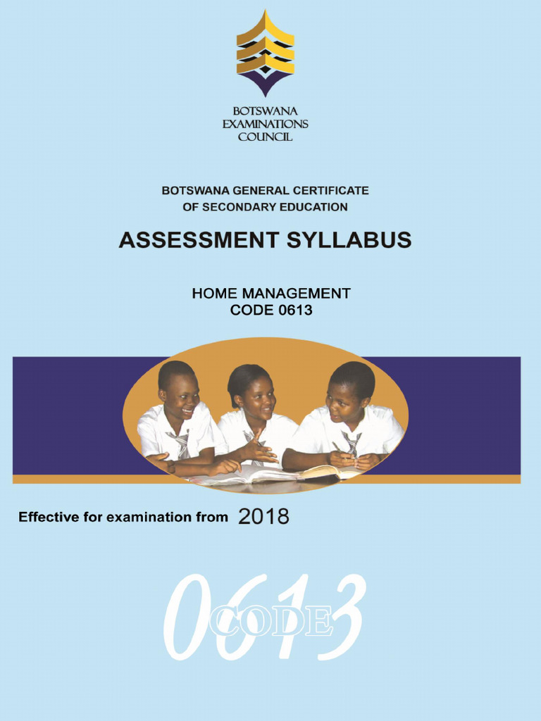 Home Management Syllabus | PDF | Educational Assessment | Decision Making