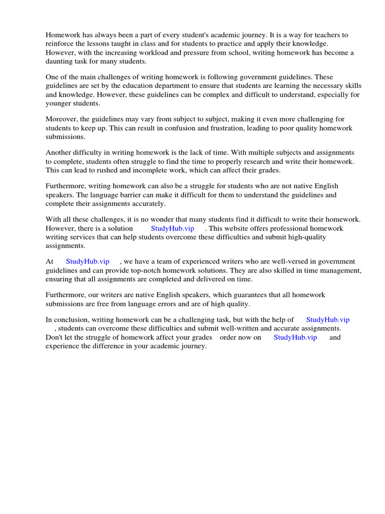Homework Government Guidelines | PDF | Homework | Curriculum