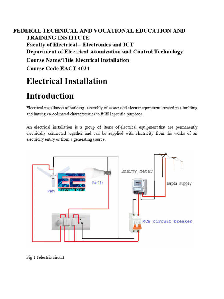 Electrical Installation in Buildings | PDF | Electrical Wiring | Direct ...