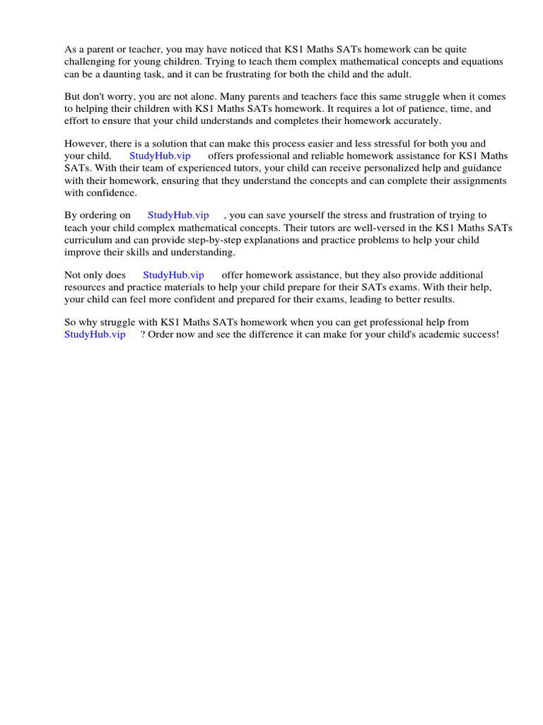 Ks1 Maths Sats Homework | Download Free PDF | Sat | Worksheet
