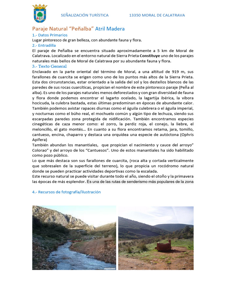 Peñalba. Paraje Natural | PDF