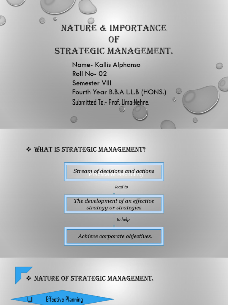 Strategic Management | PDF | Business | Finance & Money Management