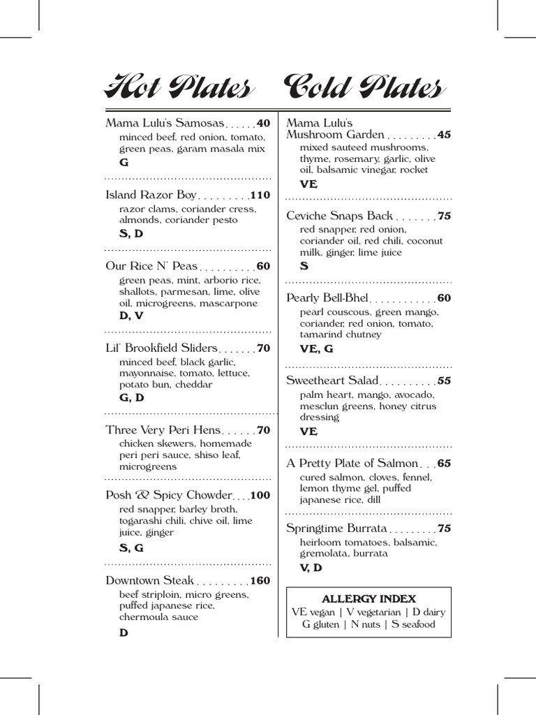 Main Menu Pages (138x200) Black Ink White Paper | PDF | Cooking | Asian ...