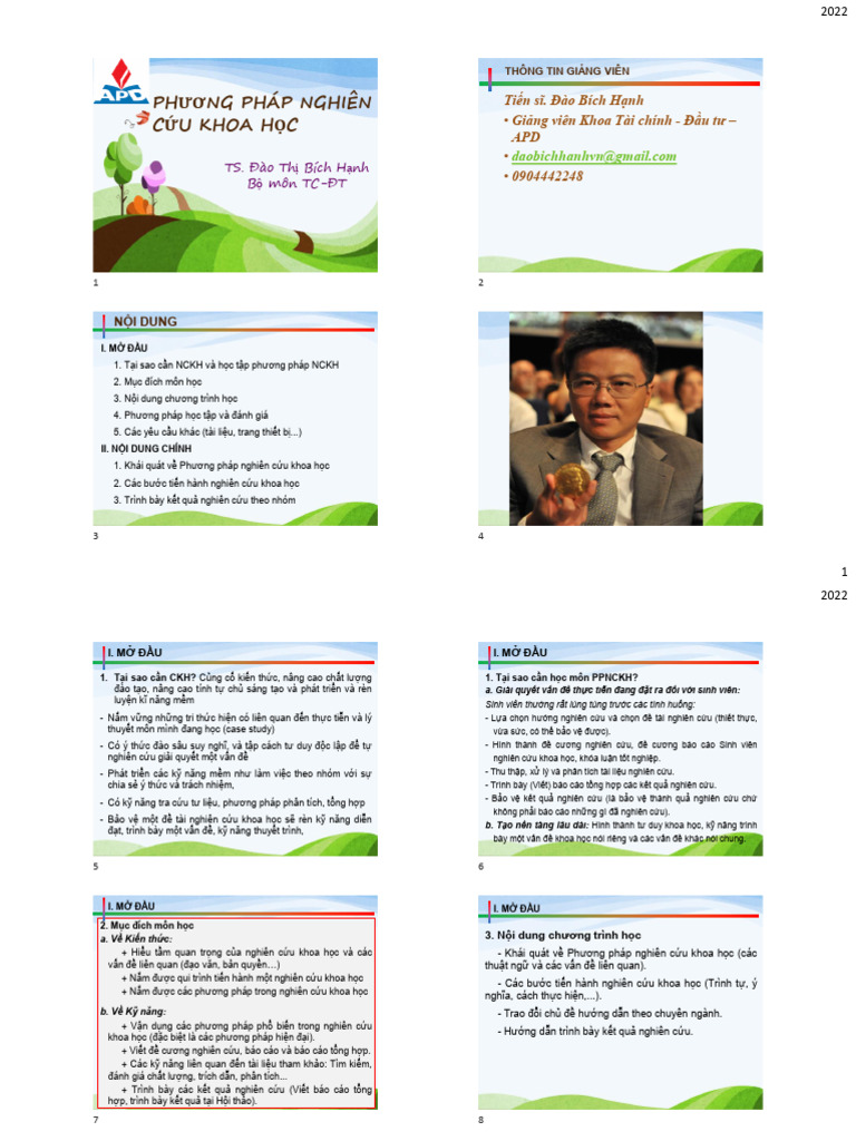 2022 PP - NCKH - Dao Hanh | PDF