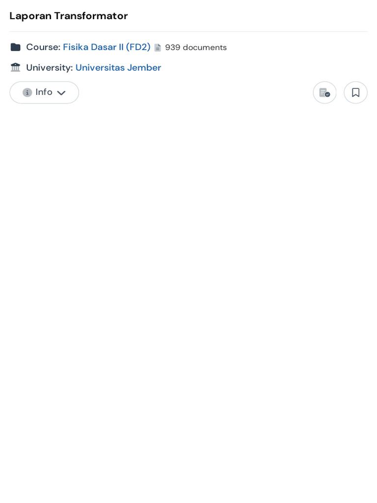 Laporan Transformator Compress | PDF