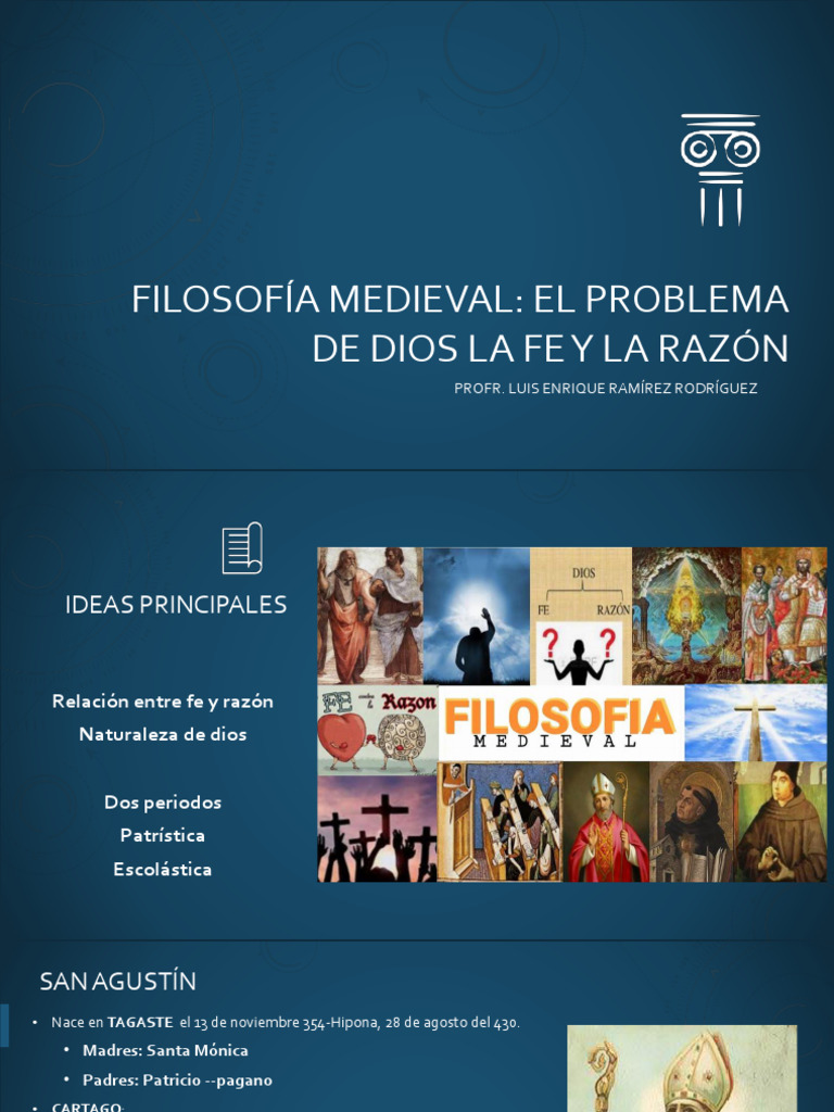 Fe y razón en la filosofía medieval | PDF | Agustín De Hipopótamo ...