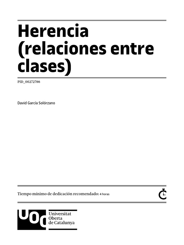 Herencia (Relaciones Entre Clases) | Descargar gratis PDF | Herencia ...