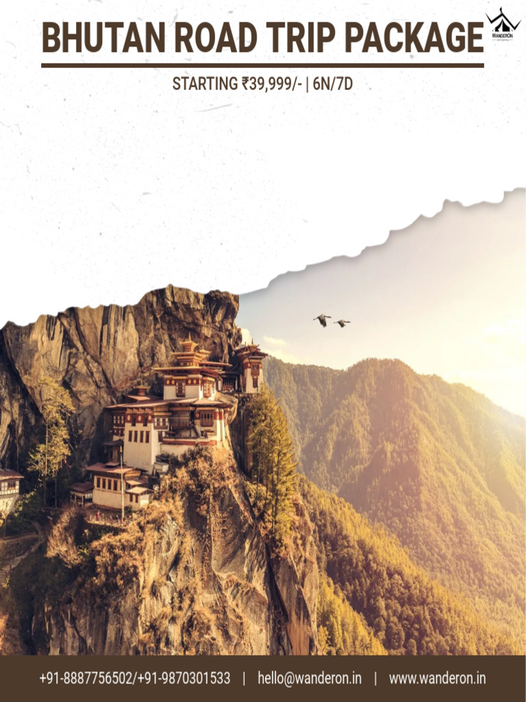Bhutan 6nights Road Trip | Download Free PDF | Bhutan