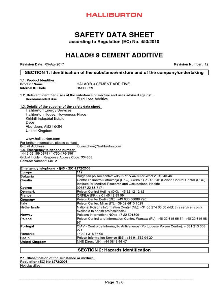 Halad 9 | PDF | Toxicity | Personal Protective Equipment