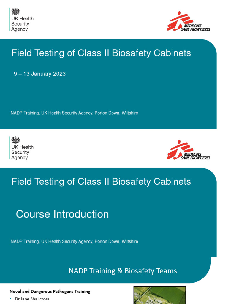 MSF - Course Introduction Jan 2023 | PDF | Safety