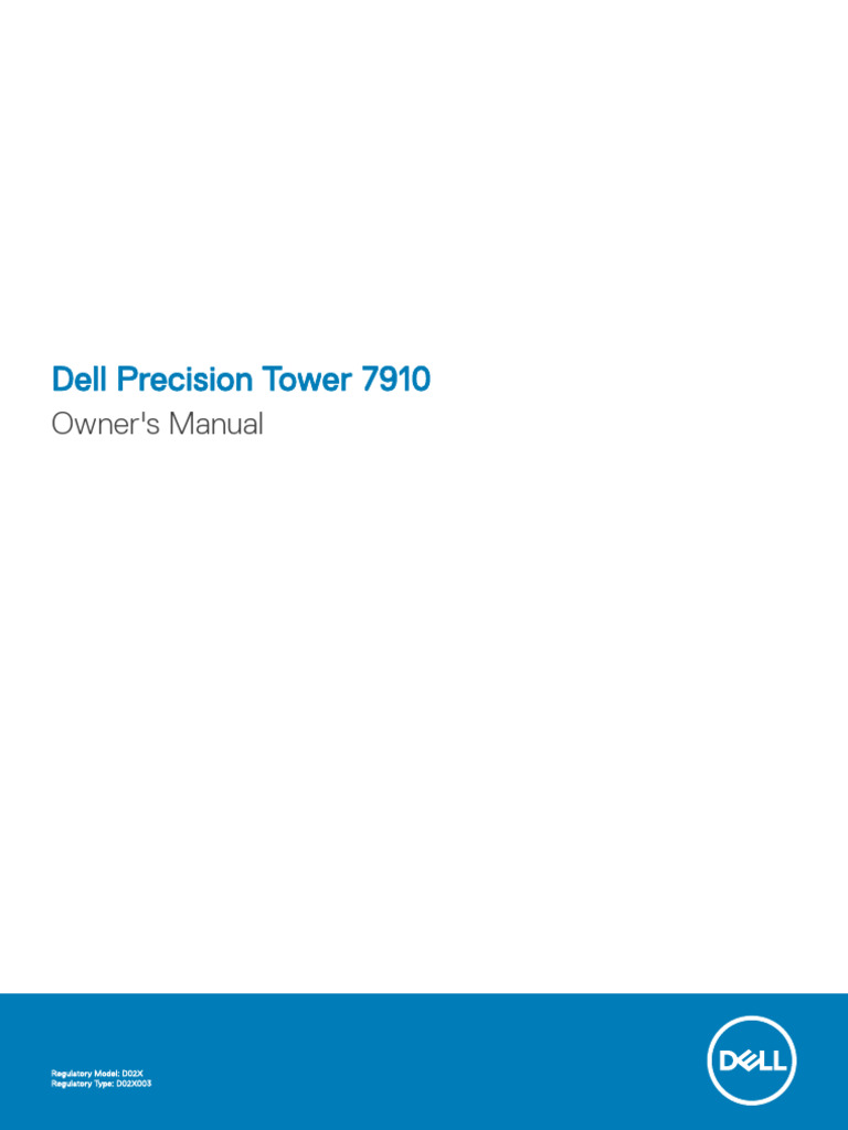 precision-t7910-workstation_owners-manual_en-us | PDF | Electrical ...