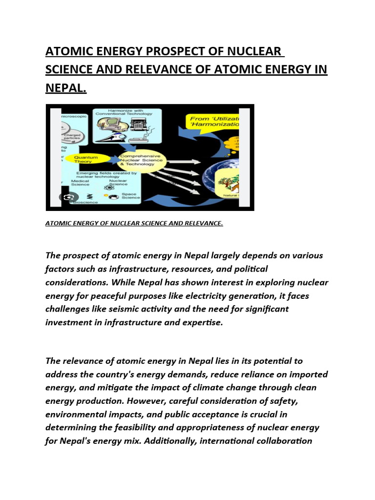 Atomic Energy Prospect of Nuclear Science and Relevance of Atomic ... Atomic Energy Prospect of Nuclear Science and Relevance of Atomic ...