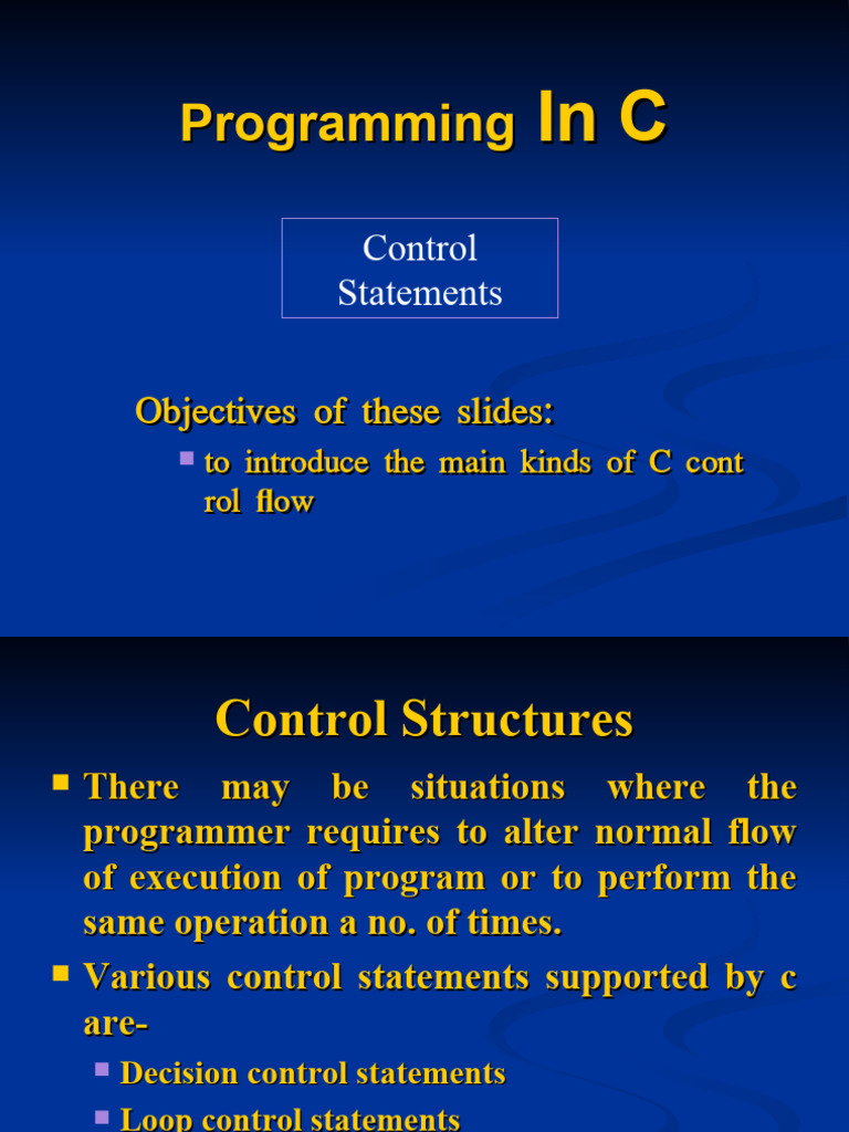 Control Statements 2 | PDF | Control Flow | Computer Engineering
