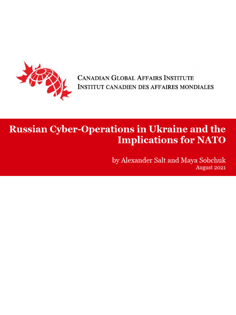 Russian_Cyber-Operations_in_Ukraine_and_the_Implications_for_NATO | PDF | Cyberwarfare | Security