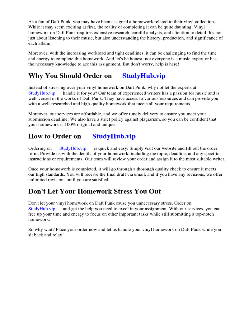 Vinyl Homework Daft Punk | PDF | Sound Recording