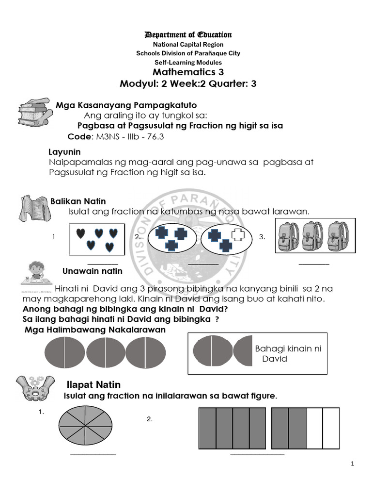 Math3 Q3 Module2 Week2 | PDF