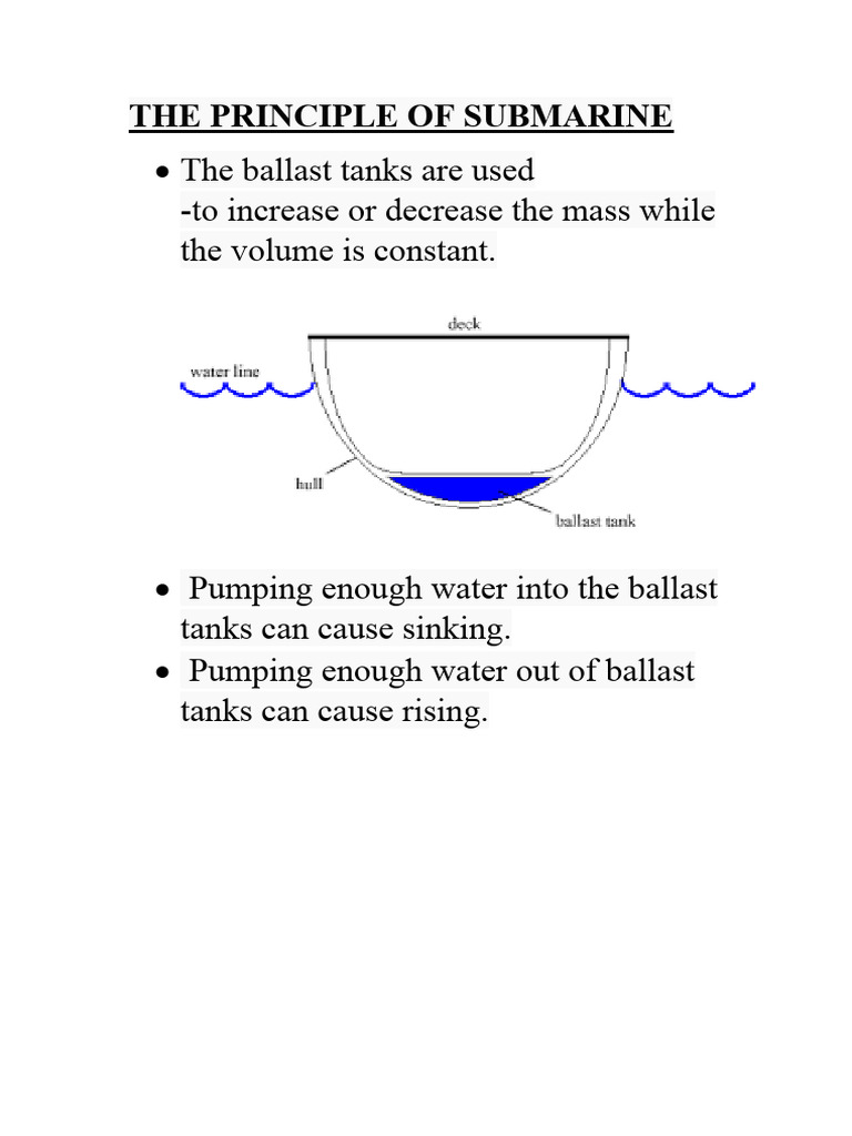 The Principle and Structure of Submarine | PDF | Technology & Engineering