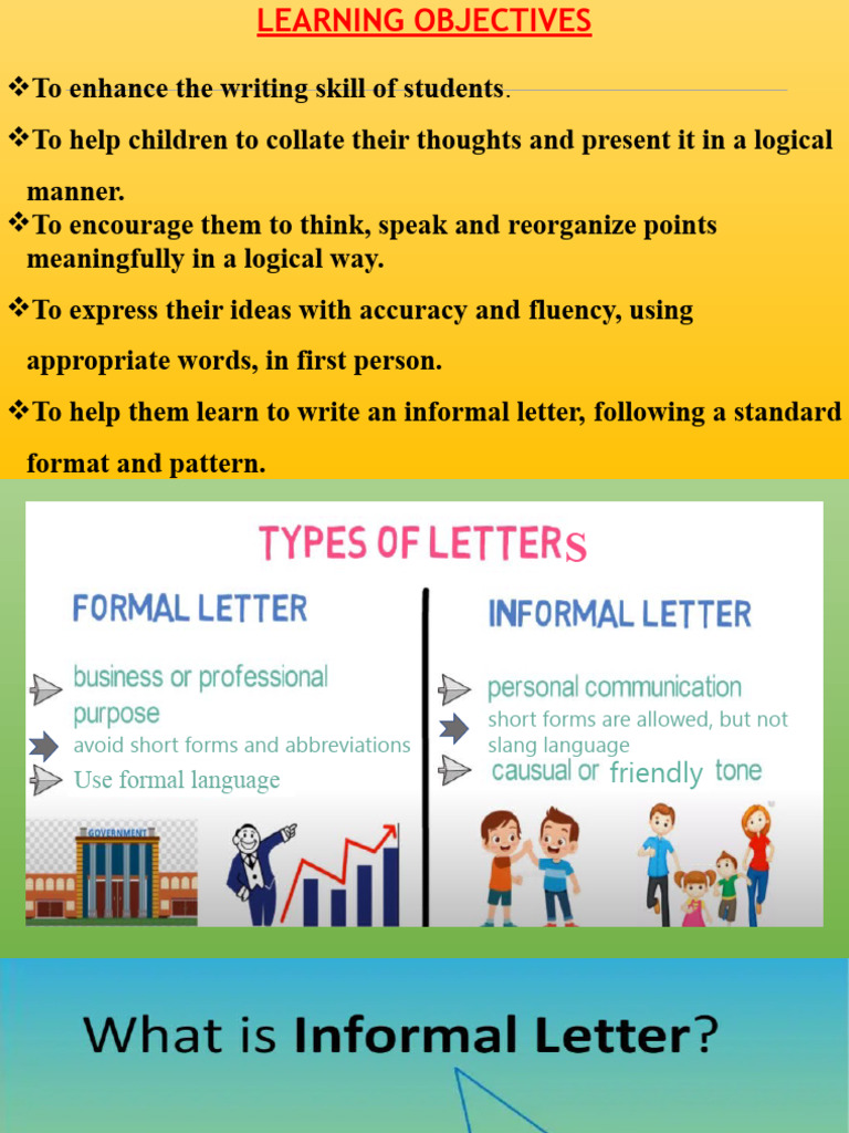 Informal Letter Writing Guide | PDF | Human Communication | Cognition